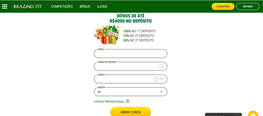 Brazino777 Bônus Cadastro até R$ 4000 | Brazino777 Código Promocional ...